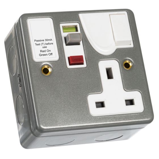 Avenue RCD DP 13A Latching Socket Metalclad | In Stock | Buy Now